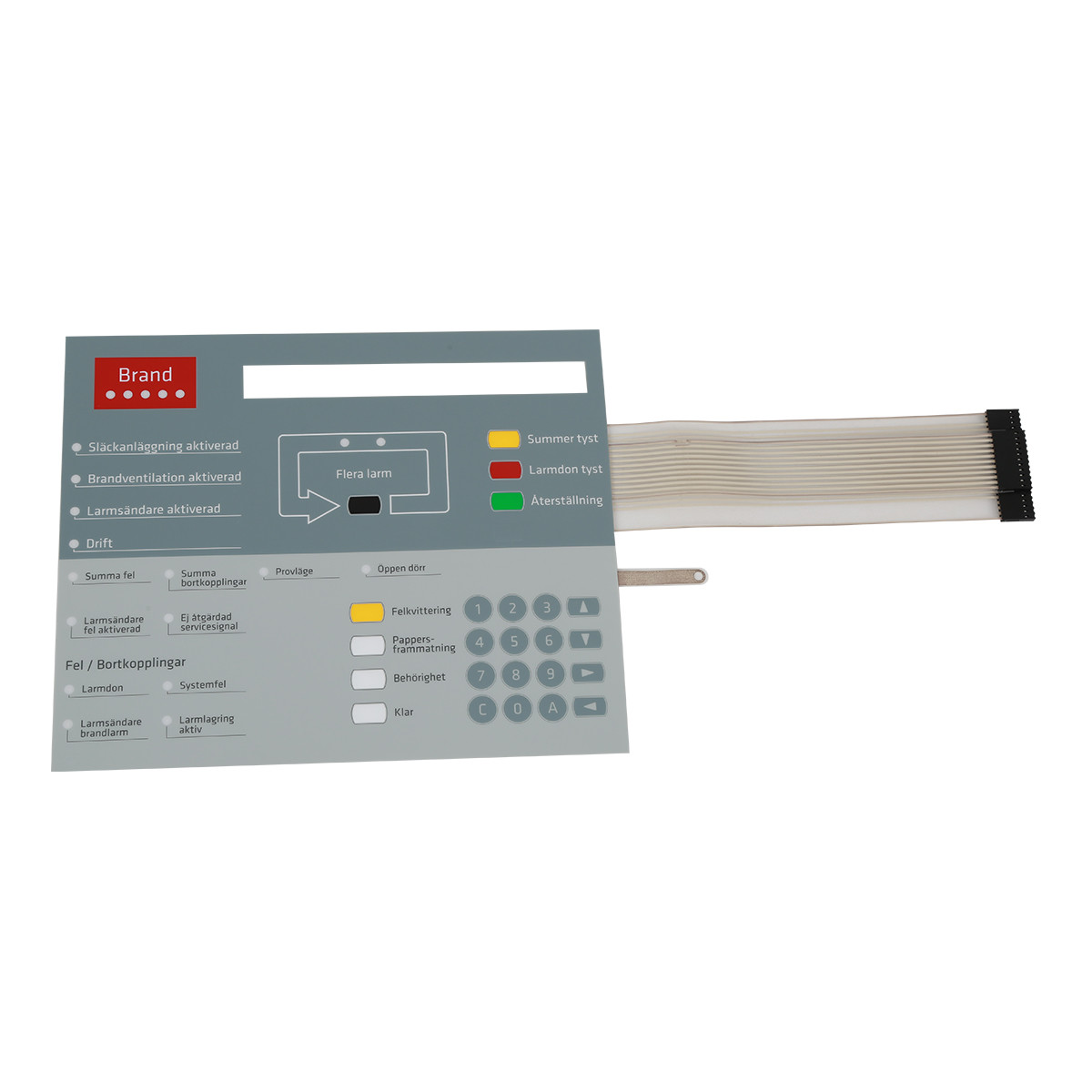 Custom LED Membrane Switch With Plastic Housing Chassis For Medical Use