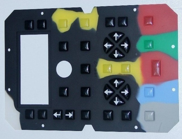 Multi Button Flexible Rubber Membrane Switch Keypad For Control Panel
