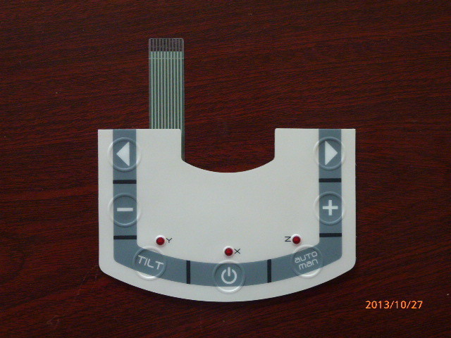 Commercial Tactile Backlit Membrane Switch For Control Panel , Low Power