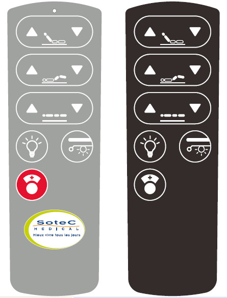 Multi Keys Flexible Membrane Touch Switch Overlay Graphic With 3M Adhesive