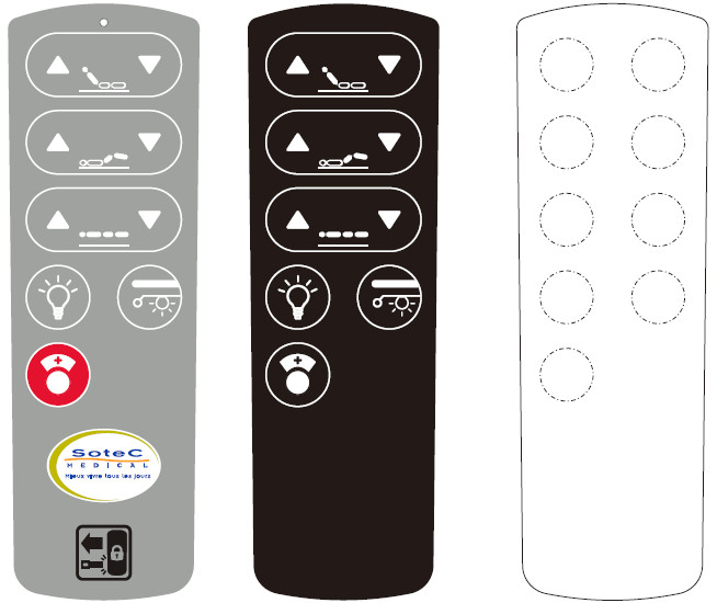 High Performance Membrane Switch Overlay Glossy for Remote Controller ...