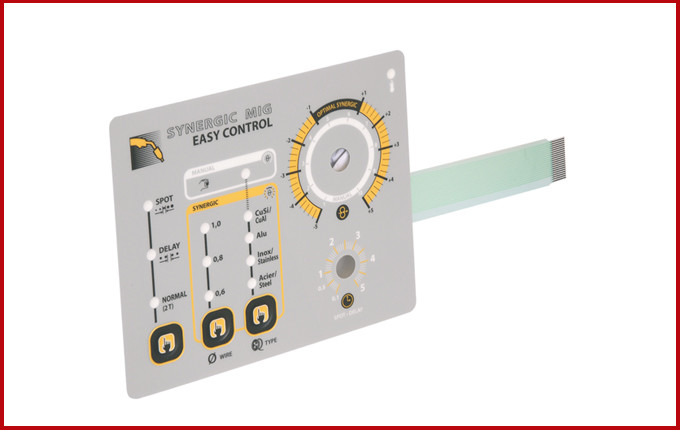 PET Film Overlay Touch Screen Membrane Switch Panel With IIC Interface